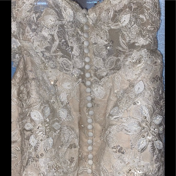 allison Webb | Dresses | Allison Webb Ivory Evie Floral Lace Wedding ...